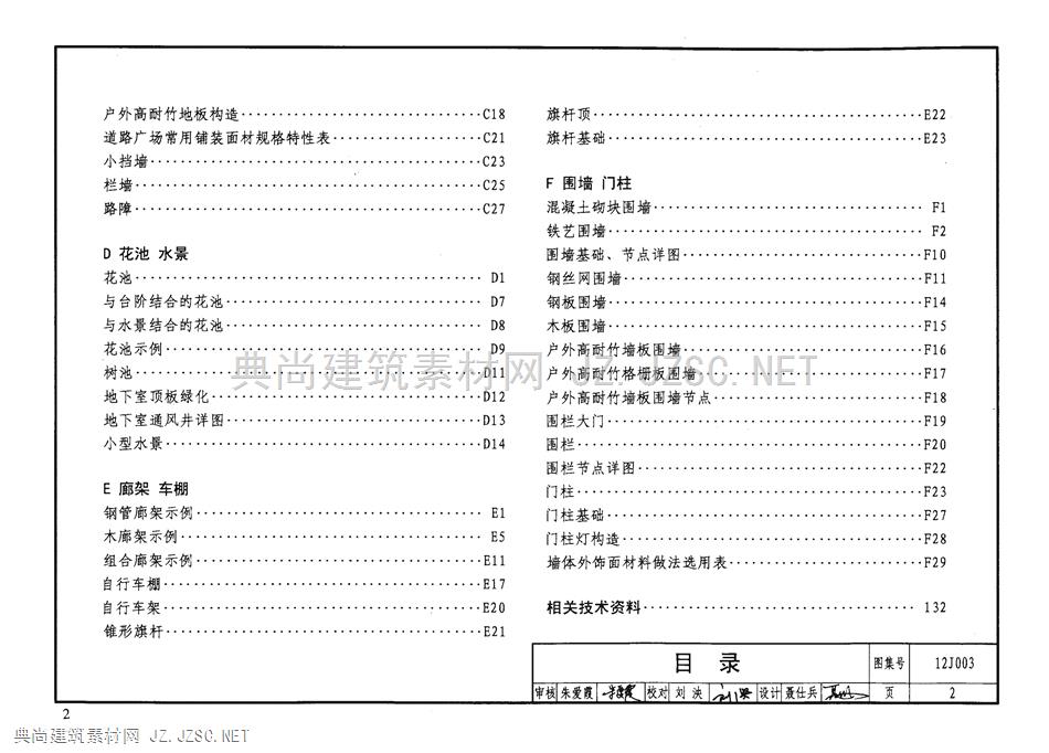 12J003室外工程 典尚建筑素材网PDF文本 相关图集免费下载PDF文本